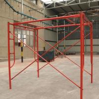 China Red Q355 Steel Powder Coated Walk Through Frame Scaffolding for Heavy-Duty Construction for sale