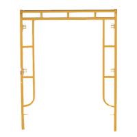 China 2026 Indoor/Outdoor Steel Walk Through Frame Scaffolding with Powder Coated Finish and Yellow Q355 Steel for sale