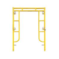 China 2026 Indoor/Outdoor Steel Walk Through Frame Scaffolding with Powder Coated Finish and Yellow Q355 Steel for sale