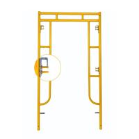 China 2026 Indoor/Outdoor Steel Walk Through Frame Scaffolding with Powder Coated Finish and Yellow Q355 Steel for sale