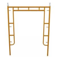 China 2026 Indoor/Outdoor Steel Walk Through Frame Scaffolding with Powder Coated Finish and Yellow Q355 Steel for sale
