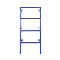 China Heavy-Duty Industrial Use Blue Pre-Galvanized Metal Ladder Frame Scaffolding for sale