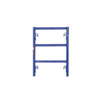 China Heavy-Duty Industrial Use Blue Pre-Galvanized Metal Ladder Frame Scaffolding for sale