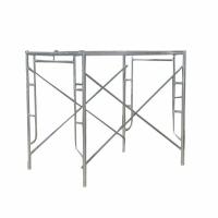 China Blue Powder Coated Q235 Steel Frame Scaffolding Walk Through Style Easy Installation for sale