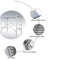 China Powder Coated Q355 Steel  5'W X 6' 4''T X 7'L Mason Frame Scaffold Set For Construction for sale