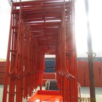 China W-Style Frame Scaffolding 5′ X 6’7″ Walkthru Set Orange Powder Coated Q235 Steel for sale