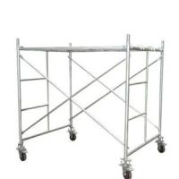 China Step Style Blue Pre-Galvanized Q355 Steel Frame Scaffolding Powder Coated and Sturdy for sale