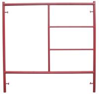 China Exterior Mason 5ft H x 4ft L Red Powder Coated Q235 Steel Frame Scaffolding for sale