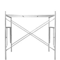 China Hot‑Dip Galvanized Frame System Scaffolding, Heavy‑Duty Carbon Steel H‑Frame Scaffold, Anti‑Corrosion Welded Door‑Type Scaffolding Frame For Building Construction And Civil Engineering Projects for sale