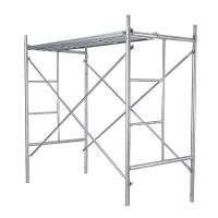 China Hot‑Dip Galvanized Frame System Scaffolding, Heavy‑Duty Carbon Steel H‑Frame Scaffold, Anti‑Corrosion Welded Door‑Type Scaffolding Frame For Building Construction And Civil Engineering Projects for sale