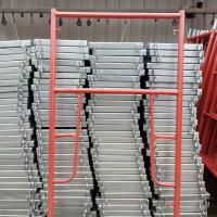 China Hot‑Dip Galvanized Frame System Scaffolding, Heavy‑Duty Carbon Steel H‑Frame Scaffold, Anti‑Corrosion Welded Door‑Type Scaffolding Frame For Building Construction And Civil Engineering Projects for sale