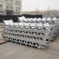 China Hot‑Dip Galvanized Scaffolding Access Ladder, Heavy‑Duty Steel Foldable Stair Ladder With Hooks, Anti‑Slip Scaffold Step Ladder For Construction Building Access for sale