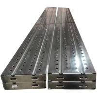China Galvanized Steel Scaffold Plank, Anti‑Slip Metal Scaffolding Walk Board For Ringlock Scaffolding Construction Work Platform for sale