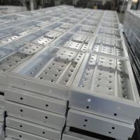 China Galvanized Steel Scaffold Plank, Anti‑Slip Metal Scaffolding Walk Board For Ringlock Scaffolding Construction Work Platform for sale