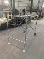 China Heavy‑Duty Galvanized Steel Frame Scaffolding, Portable Mobile Scaffold Tower System With Casters For Construction Projects for sale