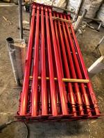 China Adjustable Steel Prop, Red Painted Heavy‑Duty Telescopic Acrow Prop, High Load‑Bearing Steel Shoring Prop for Concrete Formwork & Building Slab Construction Support for sale