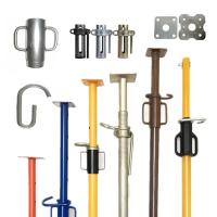 China Adjustable Props, Painted Heavy‑Duty Telescopic Steel Shoring Prop, Multiple Accessories Available for Concrete Formwork Building Construction Support for sale