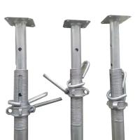China Adjustable Props, Painted Heavy‑Duty Telescopic Steel Shoring Prop, Multiple Accessories Available for Concrete Formwork Building Construction Support for sale