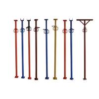 China Adjustable Construction Props, Multi‑Color Painted Heavy‑Duty Telescopic Steel Shoring Props, Bulk Supply & Short Lead Time for Concrete Formwork Construction Works for sale
