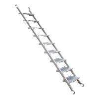 China Aluminium Scaffold Ladder, 400mm Step Width, 3m Max Height, Lightweight Aluminium Frame, Anti-slip Ribbed Rungs Aluminium Scaffold Ladder for Construction Access BYTHAI for sale