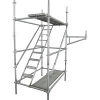 China rolling scaffolds powder coated 2.0m height wheeled scaffolding with lockable casters for construction work BYTHAI for sale