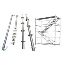 China rolling scaffolds powder coated 2.0m height wheeled scaffolding with lockable casters for construction work BYTHAI for sale