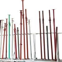 China head telescopic steel prop Q235 hot dip galvanized 60.3mm outer diameter 3.0mm wall thickness 2.0-3.6m adjustable height for concrete slab formwork support BYTHAI for sale