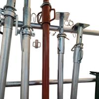China scaffold steel props Q235 hot dip galvanized heavy duty adjustable thick wall steel support for concrete formwork shoring and building construction systems BYTHAI for sale