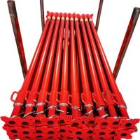 China scaffold steel props Q235 hot dip galvanized heavy duty adjustable thick wall steel support for concrete formwork shoring and building construction systems BYTHAI for sale