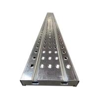 China aluminum scaffold boards high grade aluminum alloy anti-slip surface reinforced rib structure for construction site platforms and scaffolding access walkways BYTHAI for sale