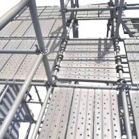 China aluminum scaffold boards high grade aluminum alloy anti-slip surface reinforced rib structure for construction site platforms and scaffolding access walkways BYTHAI for sale