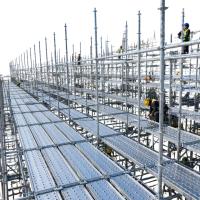 China aluminum scaffold boards anodized corrosion resistant aluminum alloy lightweight heavy duty for building maintenance and temporary scaffolding working platforms BYTHAI for sale