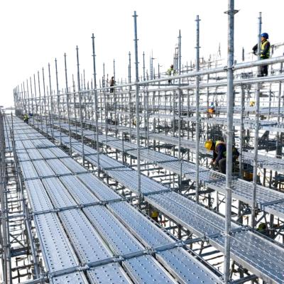 China aluminum scaffold boards anodized corrosion resistant aluminum alloy lightweight heavy duty for building maintenance and temporary scaffolding working platforms BYTHAI for sale