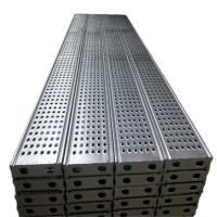 China long aluminum plank high strength aluminum alloy anti-slip walk surface reinforced support for scaffolding platforms and construction site pedestrian walkways BYTHAI for sale