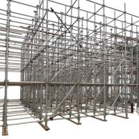China ring lock vertical tube Q235 hot dip galvanized steel heavy duty vertical member for ringlock scaffolding and construction support frames BYTHAI for sale