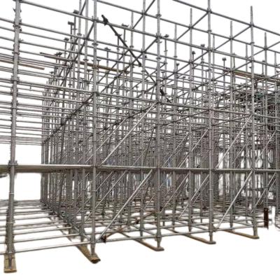 China modular ringlock scaffolding for high-rise building Q235 hot dip galvanized steel heavy duty structure for tall building construction support and facade maintenance works BYTHAI for sale