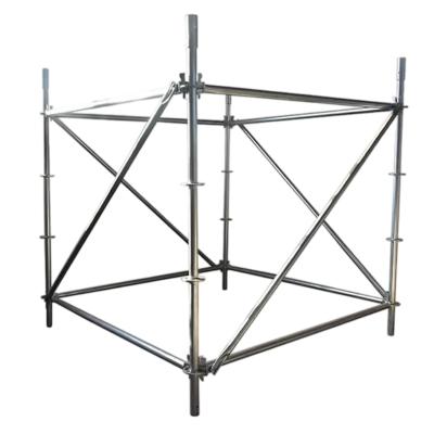 China ringlock scaffold system full galvanized reinforced steel structure for formwork shoring and exterior building maintenance support BYTHAI for sale