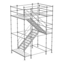 China ringlock scaffolding system Q235 hot dip galvanized steel reinforced modular structure for high-rise construction support and facade maintenance works BYTHAI for sale