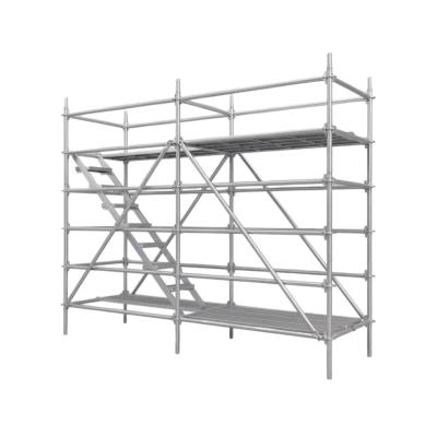 China ringlock scaffolding system full galvanized heavy duty steel system for heavy load construction support and industrial building maintenance BYTHAI for sale