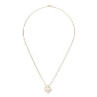 China VCA VCARA45900 Vintage Alhambra pendant yellow gold white mother-of-pearl for sale