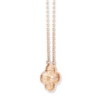 China Fine Workmanship VCA Vintage Alhambra pendant 18K pink gold Necklace VCARN9ZS00 for sale