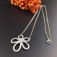 China 18K White Gold Diamond Jewelry Set with Necklace Ring and Earrings for sale
