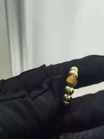 China Perlée Variation Ring18K Yellow Gold Ring with Tiger's Eye Stone for sale