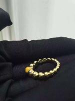 China Perlée Variation Ring18K Yellow Gold Ring with Tiger's Eye Stone for sale