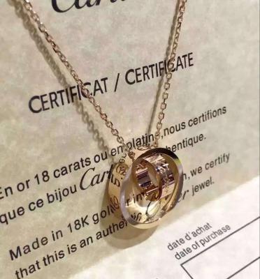 China Same Brand Quality  Jewelry  Diamond Necklace Design  Love Necklace 18K Gold for sale