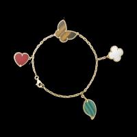 China China Jewelry Factory Highest Quality Vancleef&arpelsr Brand jewelry Design Lucky Alhambra bracelet, 4 motifs 18K Gold for sale