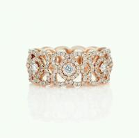 China Diamond Ring 18K Yellow Gold Lotus Design Ring with VVS Diamonds J1FK02Z00W for sale