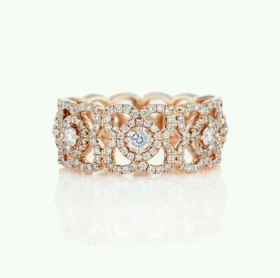 China Diamond Ring 18K Yellow Gold Lotus Design Ring with VVS Diamonds J1FK02Z00W for sale