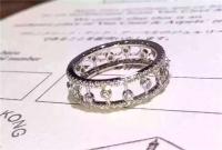 China Cheap Price  Diamond Ring 18K White Gold Wedding Ring with VVS Diamonds for sale