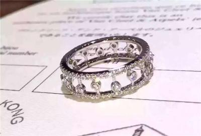 China Cheap Price  Diamond Ring 18K White Gold Wedding Ring with VVS Diamonds for sale